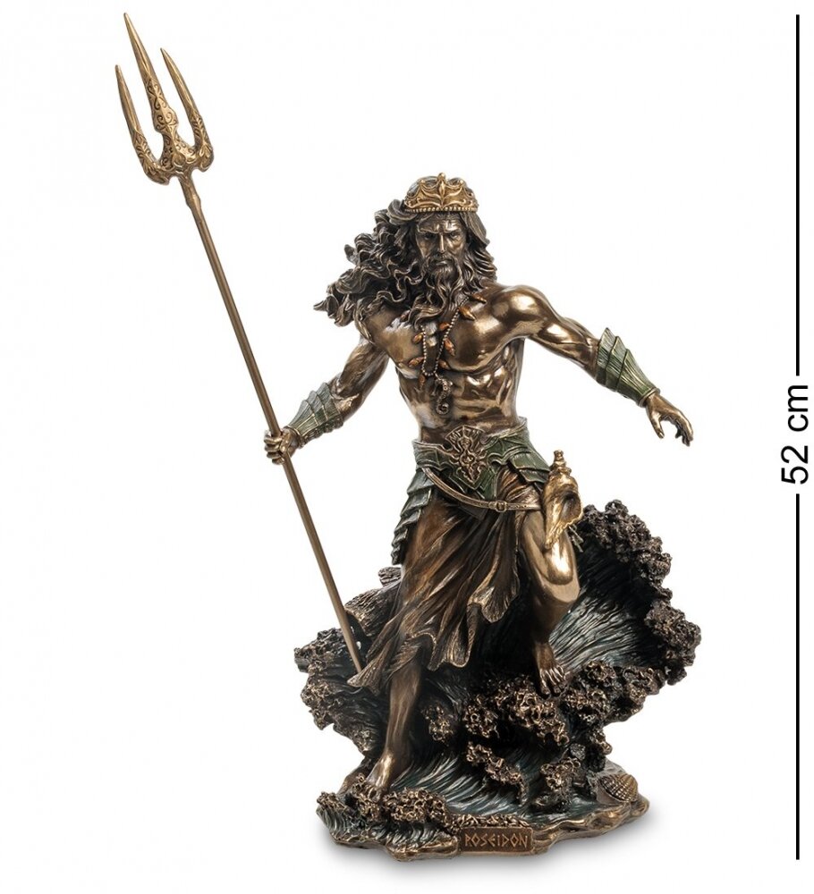 Статуэтка Veronese "Посейдон - Бог морей" (bronze) WS-887