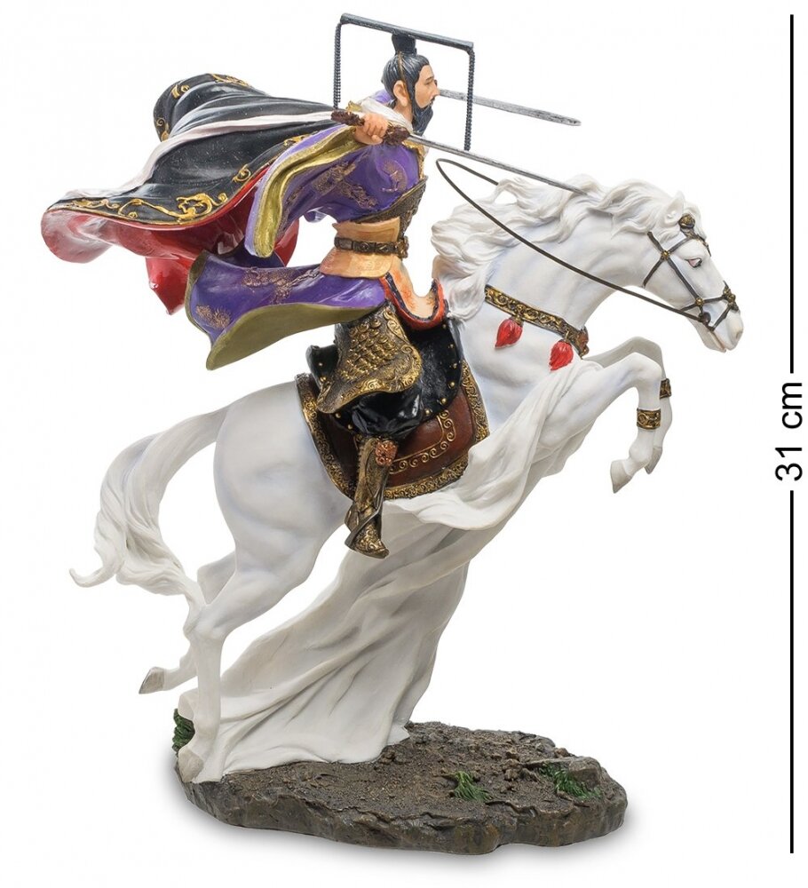 Статуэтка Veronese "Китайский воин на коне" (color) WS-759