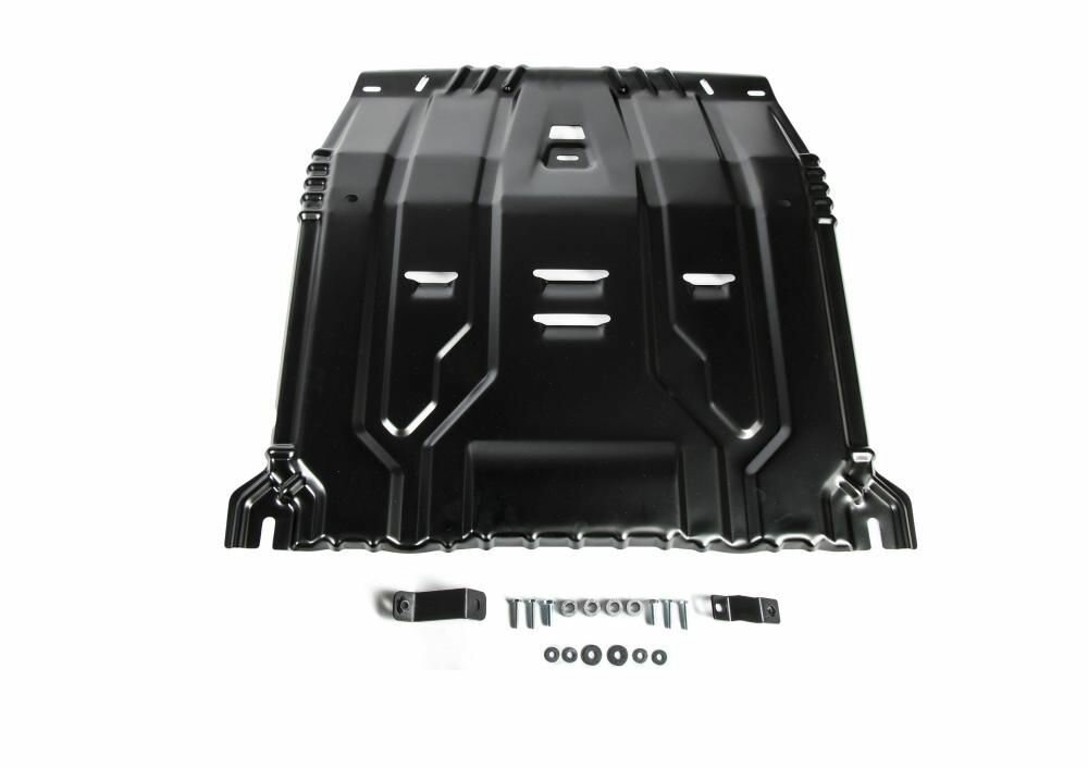 Защита картера КПП Hyundai Santa Fe 2018-20/ Tucson 2015-21/ Kia Sportage 2018-22/ Sorento Prime 2018-20/ Sportage 2016-18 / Sorento Prime 2015-17 Автоброня 111.02375.1