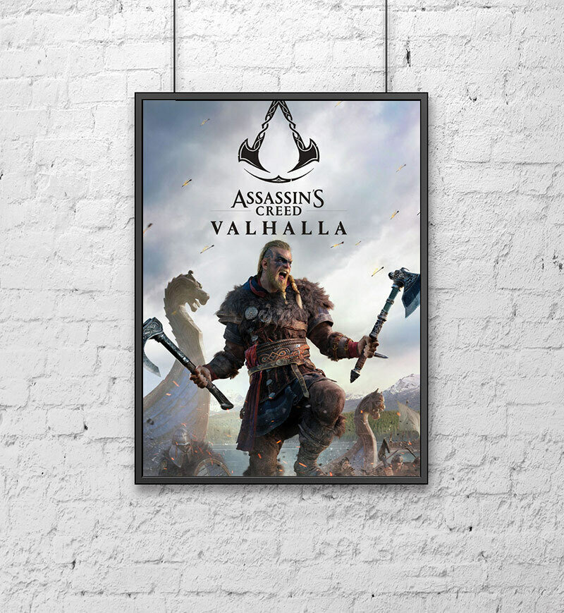 Постер для интерьера на стену (30х40 см). Игра Assassins Creed Valhalla
