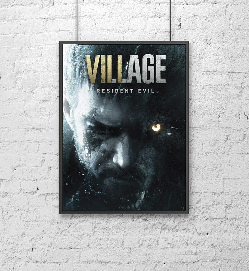 Постер для интерьера на стену (30х40 см). Игра Обитель Зла (Resident Evil Village)