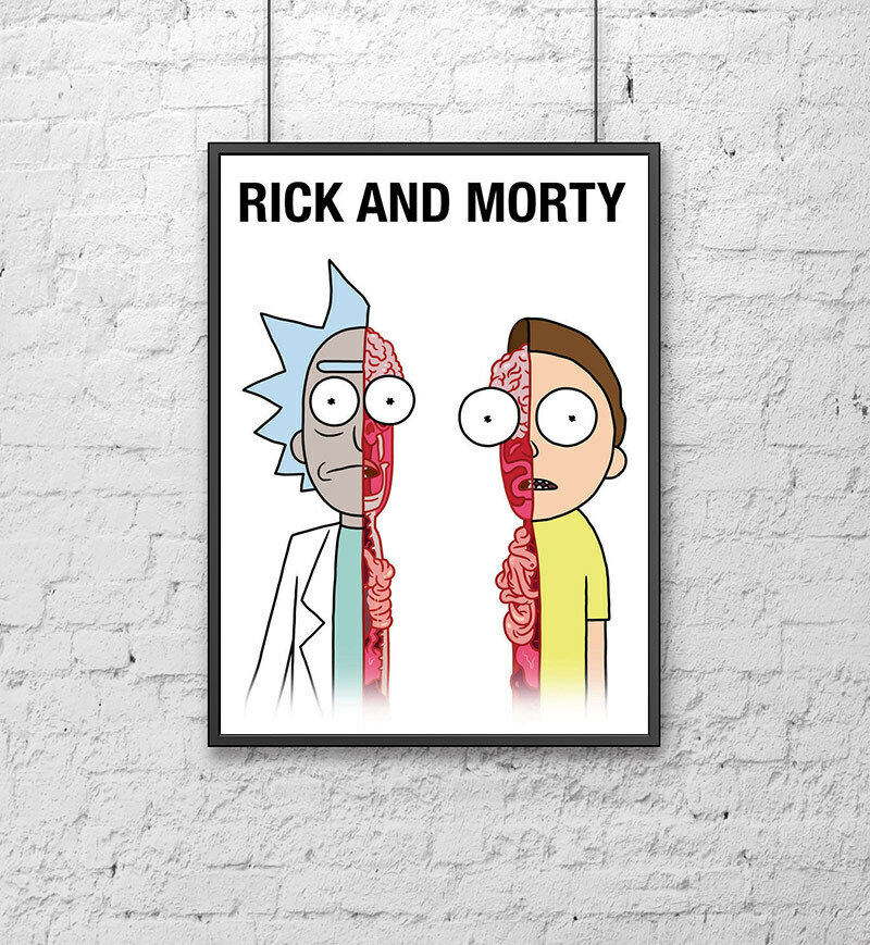 Постер для интерьера на стену (30х40 см). Рик и Морти (Rick and Morty)