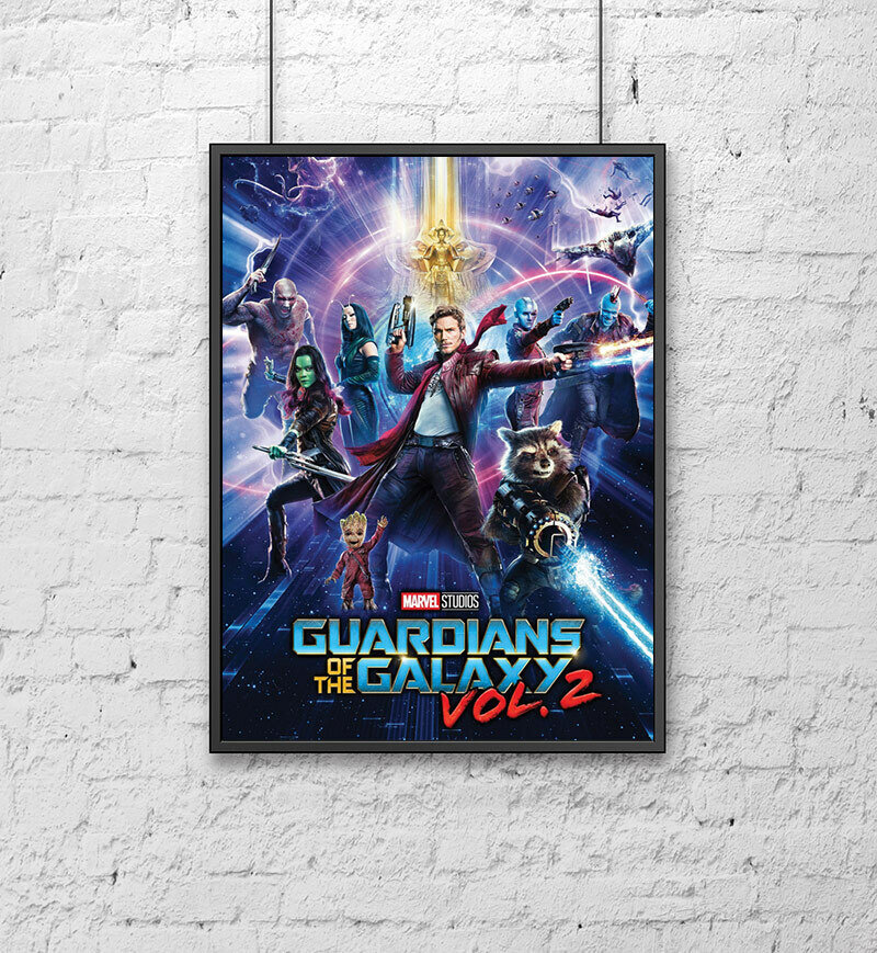 Постер для интерьера на стену (50х70 см). Стражи Галактики (Marvel Guardians of the Galaxy)