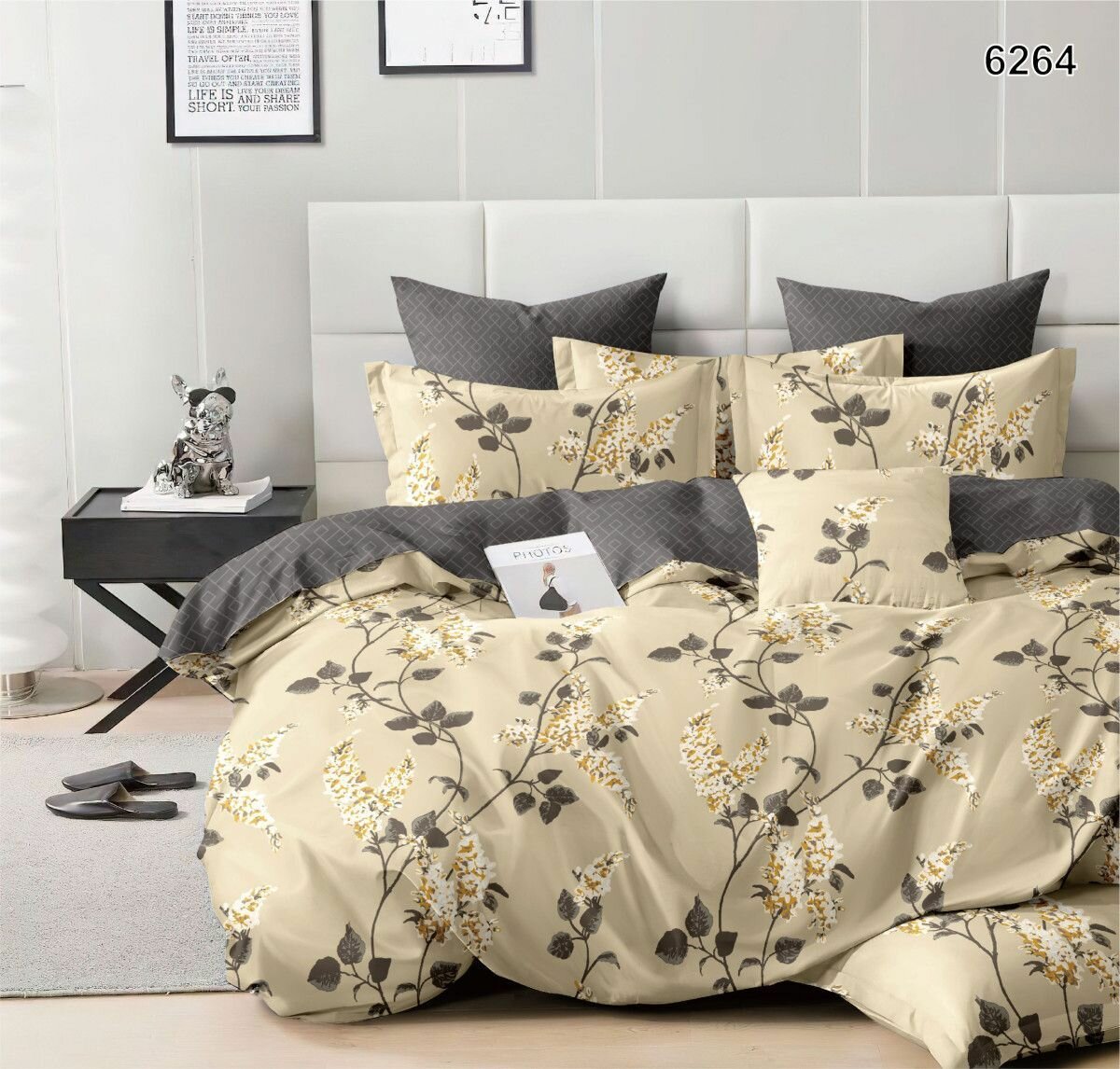 Постельное белье Вальтери AP-134 1,5 спальный (150х215) 2 наволочки (70х70)