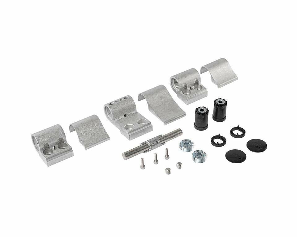 Петля JOCKER ALU 3SK 3-х секционная, межосевое 67, неокраш.