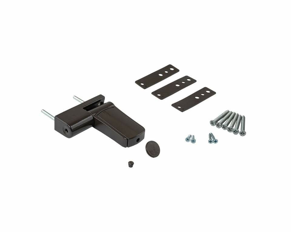 Петля дверная регулируемаяуемая 3-D 90 мм (14-19.5 мм) на 90 кг, коричневая RAL8019