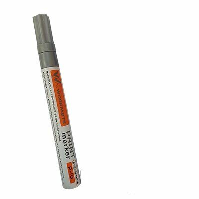 Маркер-краска на масляной основе, цвет серебристый, ширина линии 2-4 мм.