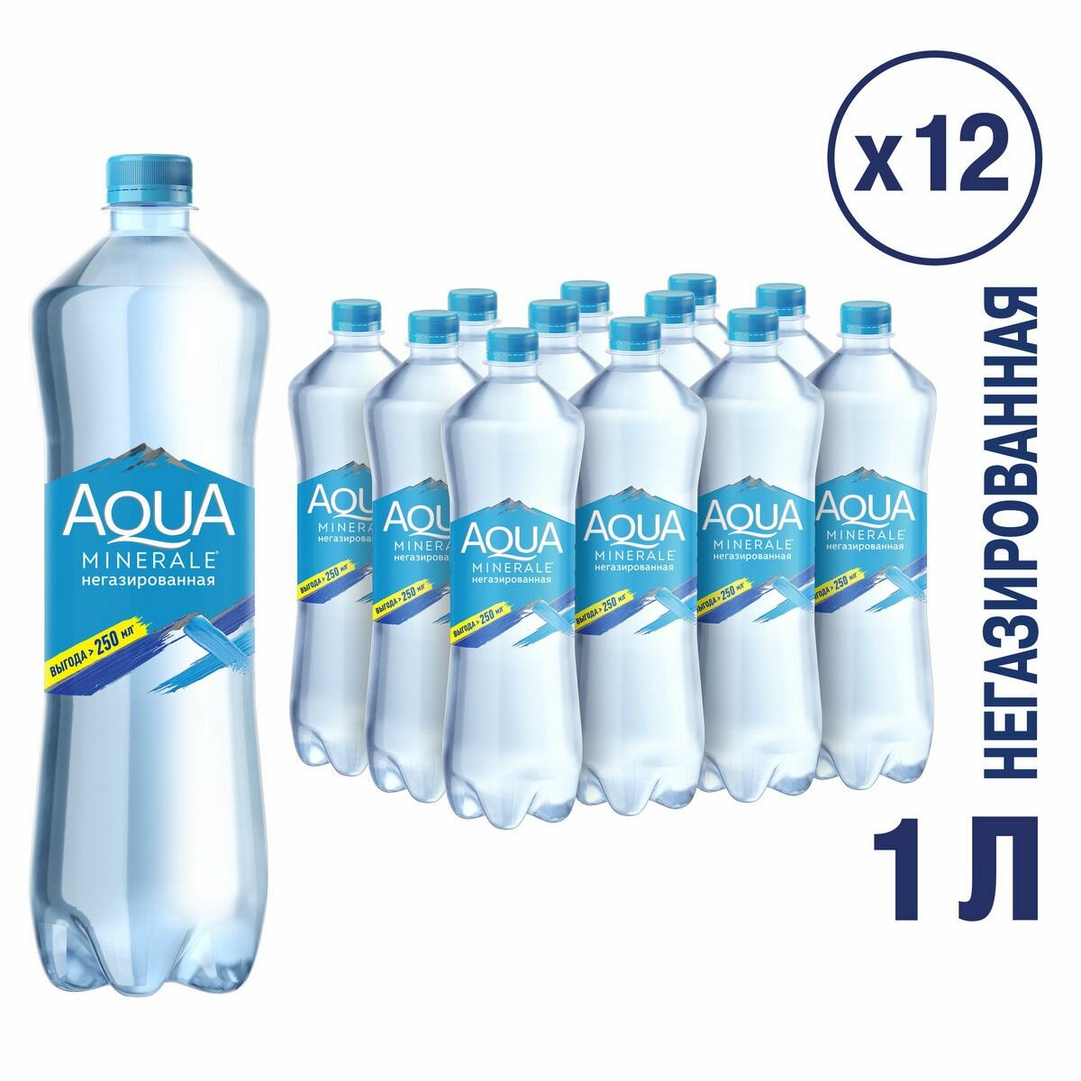 Aqua Minerale 1л * 12 шт, негазированная вода