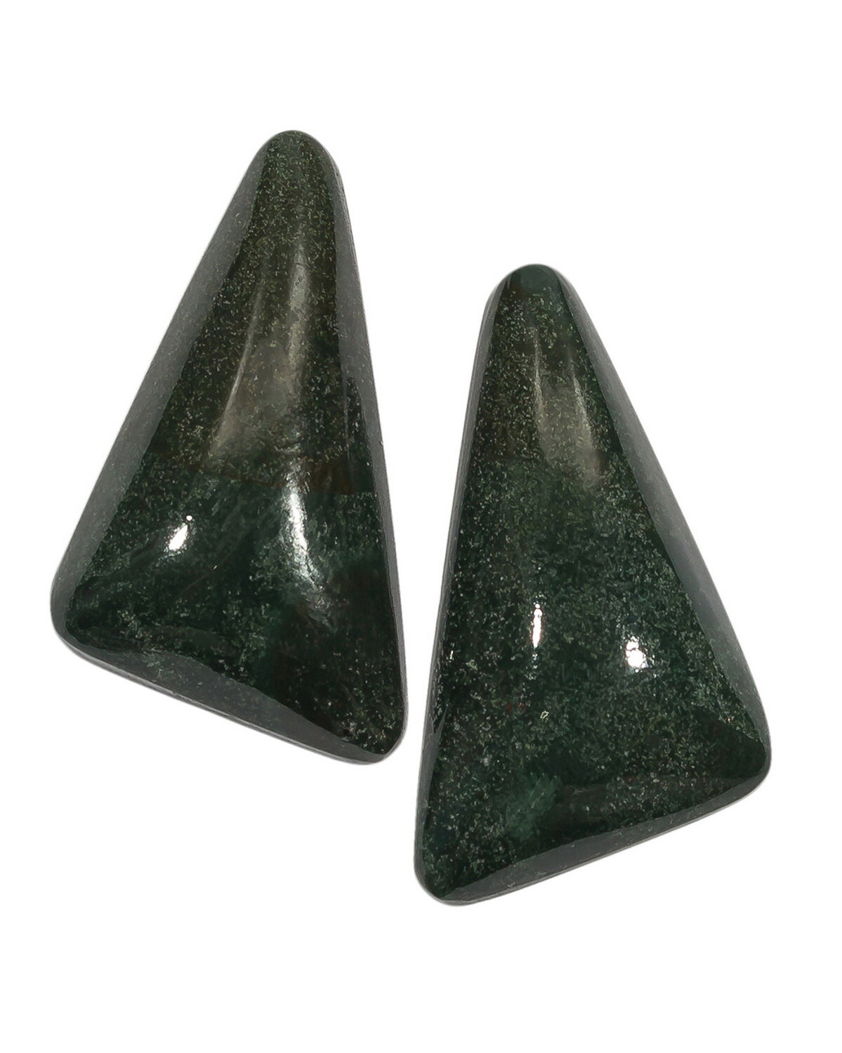 Кабошон гелиотроп (пара) 29х16х6 мм.