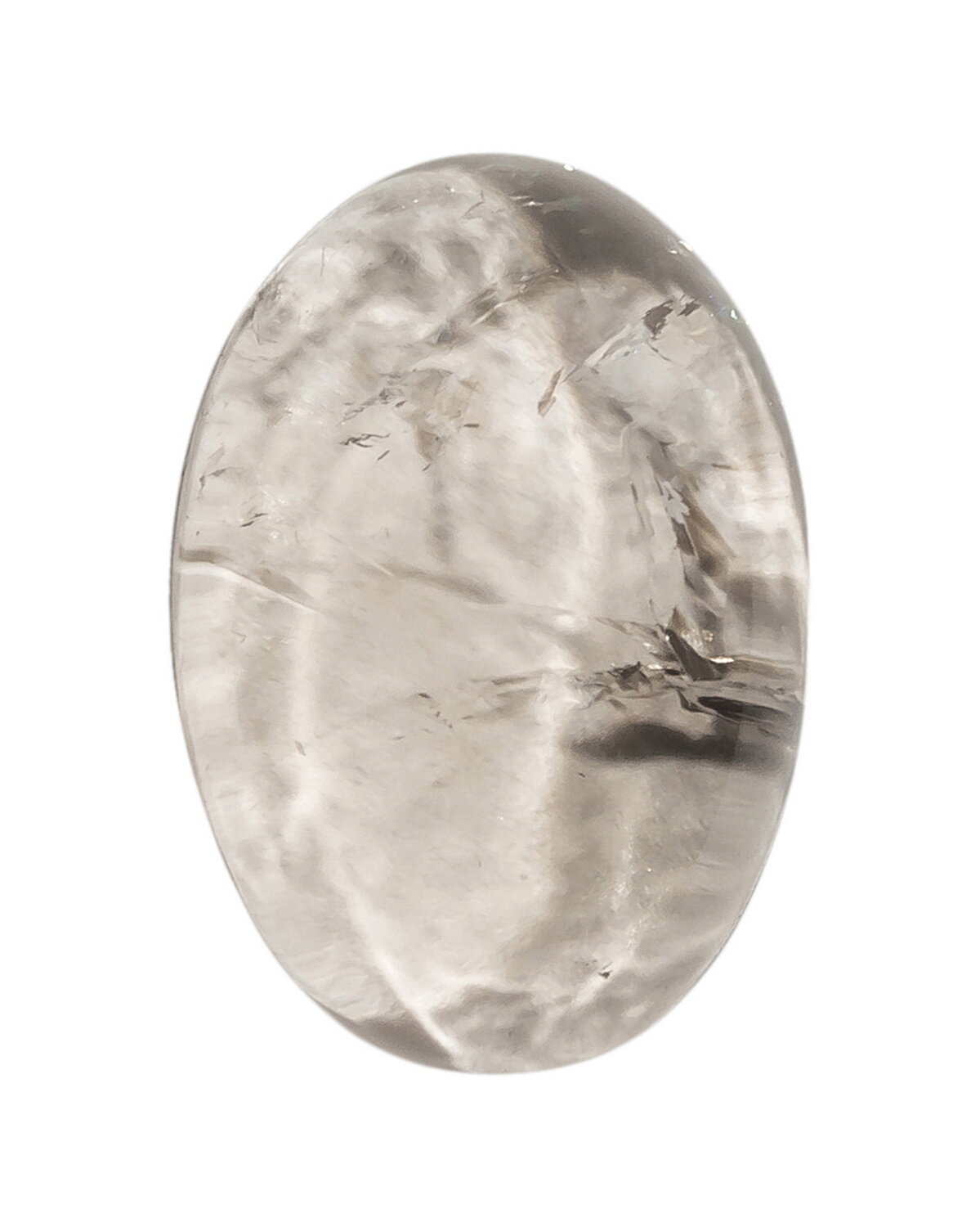 Кабошон дымчатый кварц 26х18х11 мм.