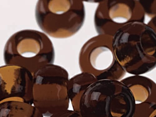 Бисер Preciosa 10140 Прозрачный темно-коричневый (10/0) 2.3 мм, 5 г, цена за 2 уп.