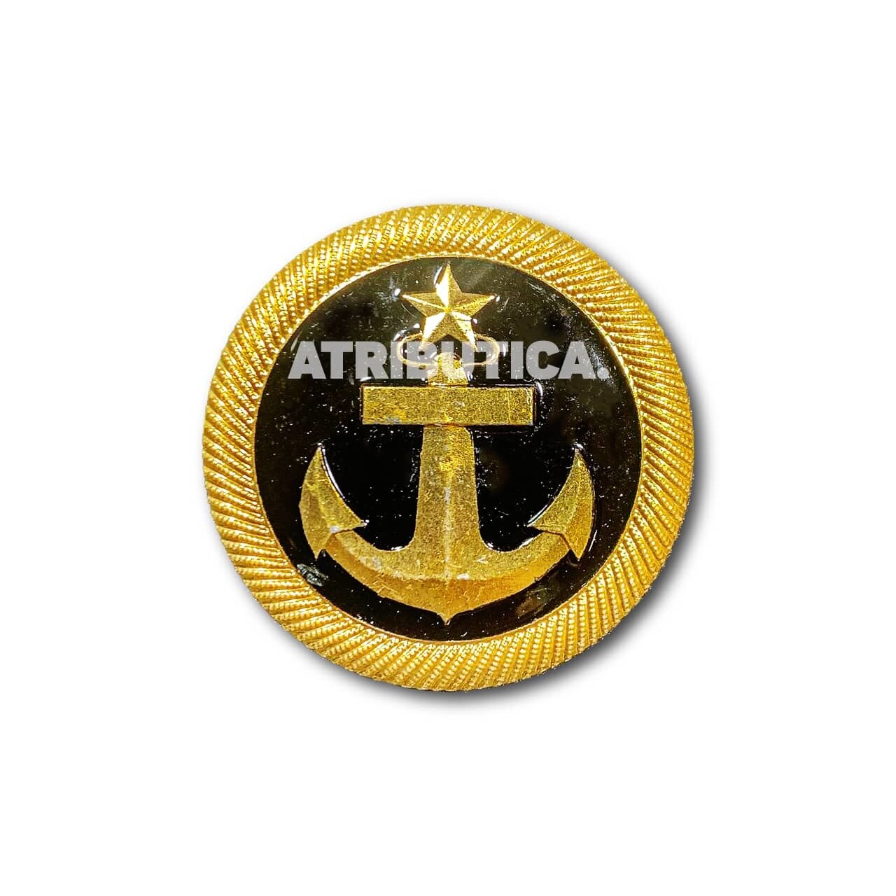 Кокарда Для Курсантов Торгового Флота Золотистая (Золотистый / Усики)