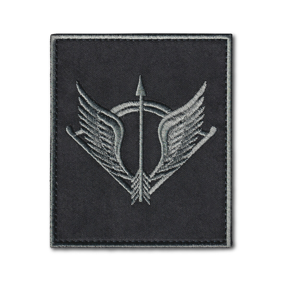 Нашивка ( Шеврон / Патч / Patch ) Тактическая ССО ( Силы Специальных Операций РФ ) 85х100 мм (Черный / На липучке)