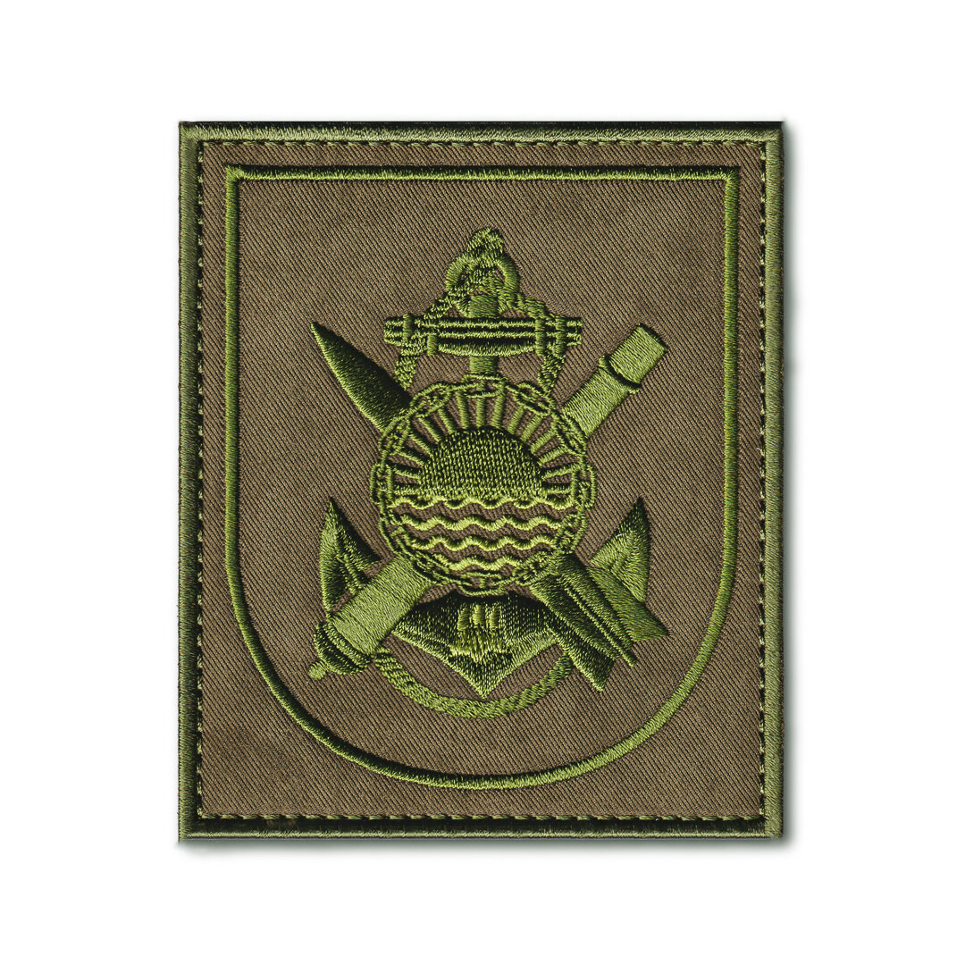 Нашивка ( Шеврон ) На Рукав Ракетно-Артиллерийские Войска Тихоокеанского Флота Полевая Оливковая (Полевой оливковый / На липучке)