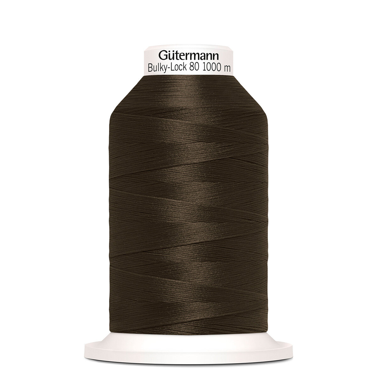 Нитки текстурированные Gutermann Bulky-Lock 80, 1000 м (696 темный шоколад), 5 шт