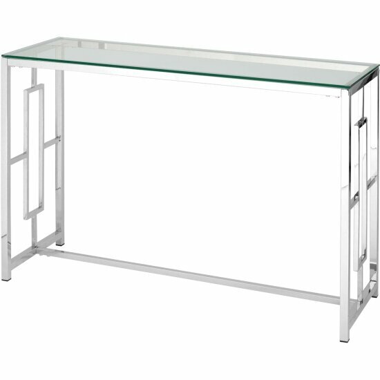 Консоль Stool Group стул груп бруклин 120*40, прозрачное стекло, сталь