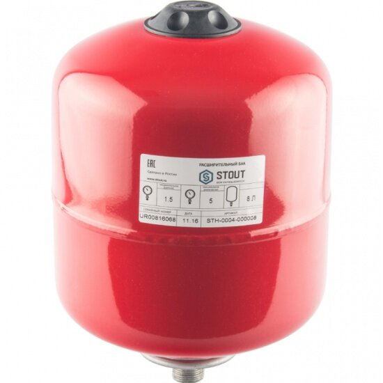 Расширительный бак Stout на отопление 8 л. STH-0004-000008