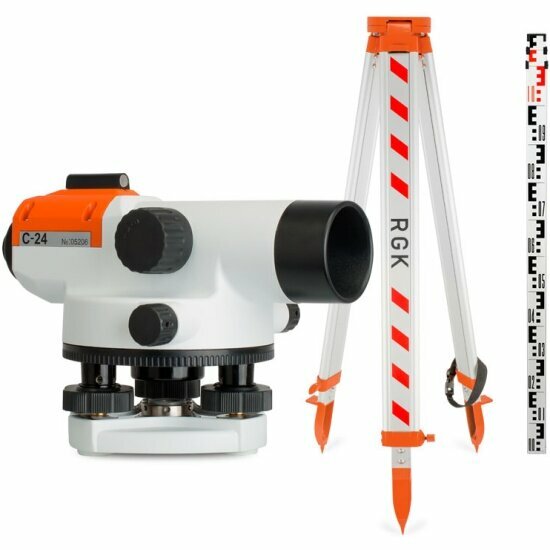 Оптический нивелир Rgk C-24 + S6-N + AMO рейка S3