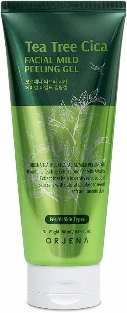 ORJENA Отшелушивающий гель с экстрактом чайного дерева для лица Tea Tree Cica Facial Mild Peeling Gel