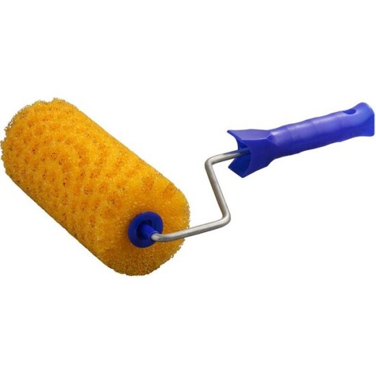 Валик Stayer "структурный поролон В горошек" малярный в сборе, бюгель 6мм, 80x180мм, Profi 0367-18