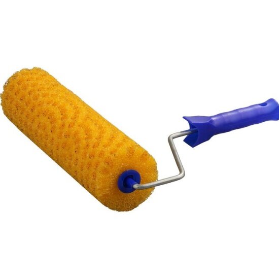 Валик Stayer Profi "структурный поролон В горошек" малярный в сборе, бюгель 6мм, 80x240мм, 0367-24