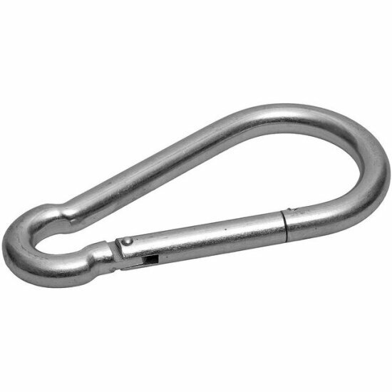 Карабин Зубр DIN 5299С, 5мм, 50 шт, оцинкованный, 4-304545-05