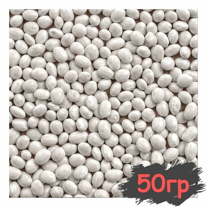 Фасоль Белая сахарная 50 гр, Фасоль белая, Фасоль очищенная натуральная, Вегетарианский продукт, Vegan