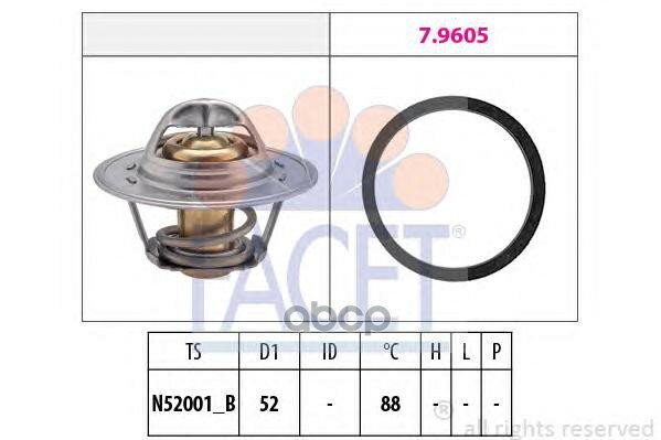 Термостат (с прокладкой) LAND ROVER: FREELANDER (LN) 1.8 i 16V 98-, FREELANDER Soft Top 1.8 i 16V 98- MG: MG TF 115/120/135/.
