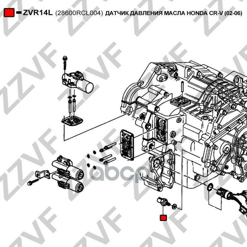 Датчик давления масла HONDA CR-V (02-06) HONDA ZZVF арт. ZVR14L