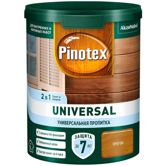 Пропитка Pinotex Пинотекс Универсал 2в1 орегон (0,9л)