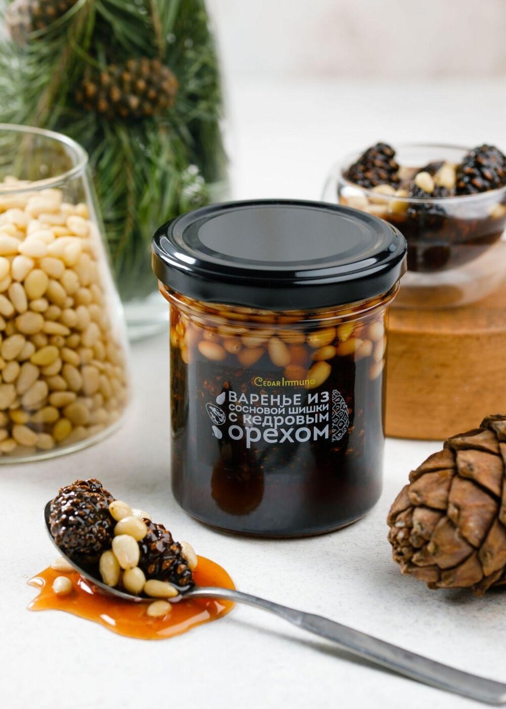 Сибирское варенье с кедровым орехом , 170 гр