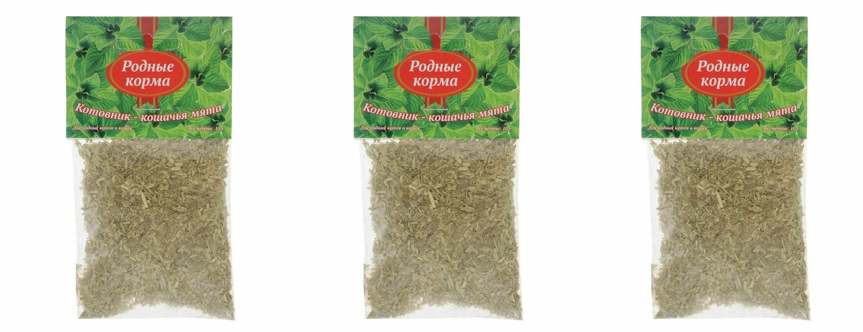Родные корма Котовник - кошачья мята 10 г, 3 уп