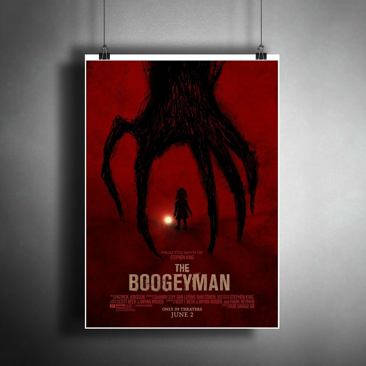 Постер плакат для интерьера "Фильм ужасов: Бугимен. The Boogeyman" / Декор дома, офиса, комнаты, квартиры, детской A3 (297 x 420 мм)