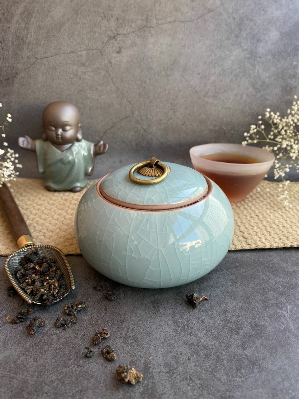 Чайница с эффектом Кракле