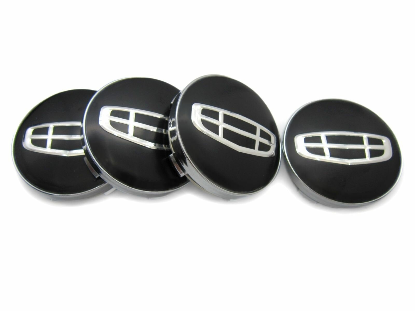 Колпачки, заглушки на литые диски для Geely 60/56 мм, комплект 4 шт.