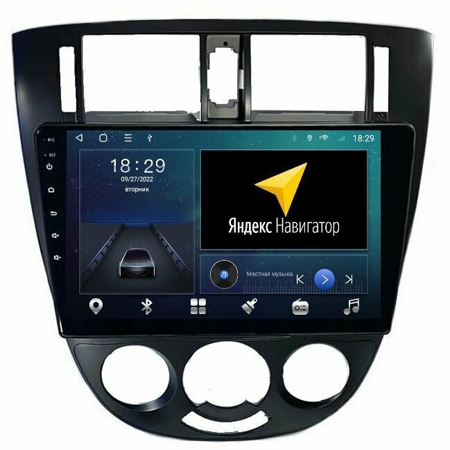 Магнитола Epic T18 Chevrolet Lacetti Sedan с кондиционером 2004-2013 - Android 12 - Процессор 8 ядерный - CarPlay - IPS экран - DSP - 4G(Sim)