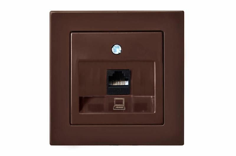 LIREGUS Розетка Компьютерная (RJ45) Коричневая LIREGUS EPSILON