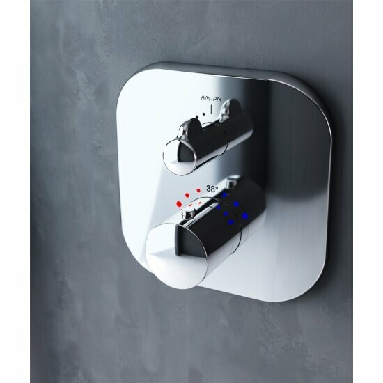 Смеситель Am.pm Sensation F3075600 встраиваемый с термостатом, хром