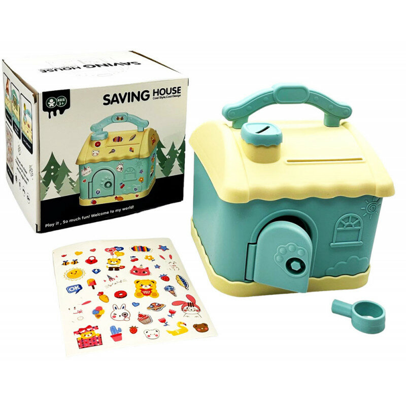 Детская копилка Домик 5425128 голубой