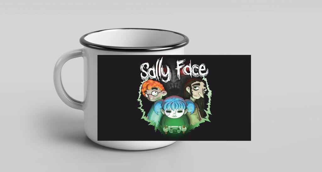 Кружка металлическая эмалированная Sally Face № 9
