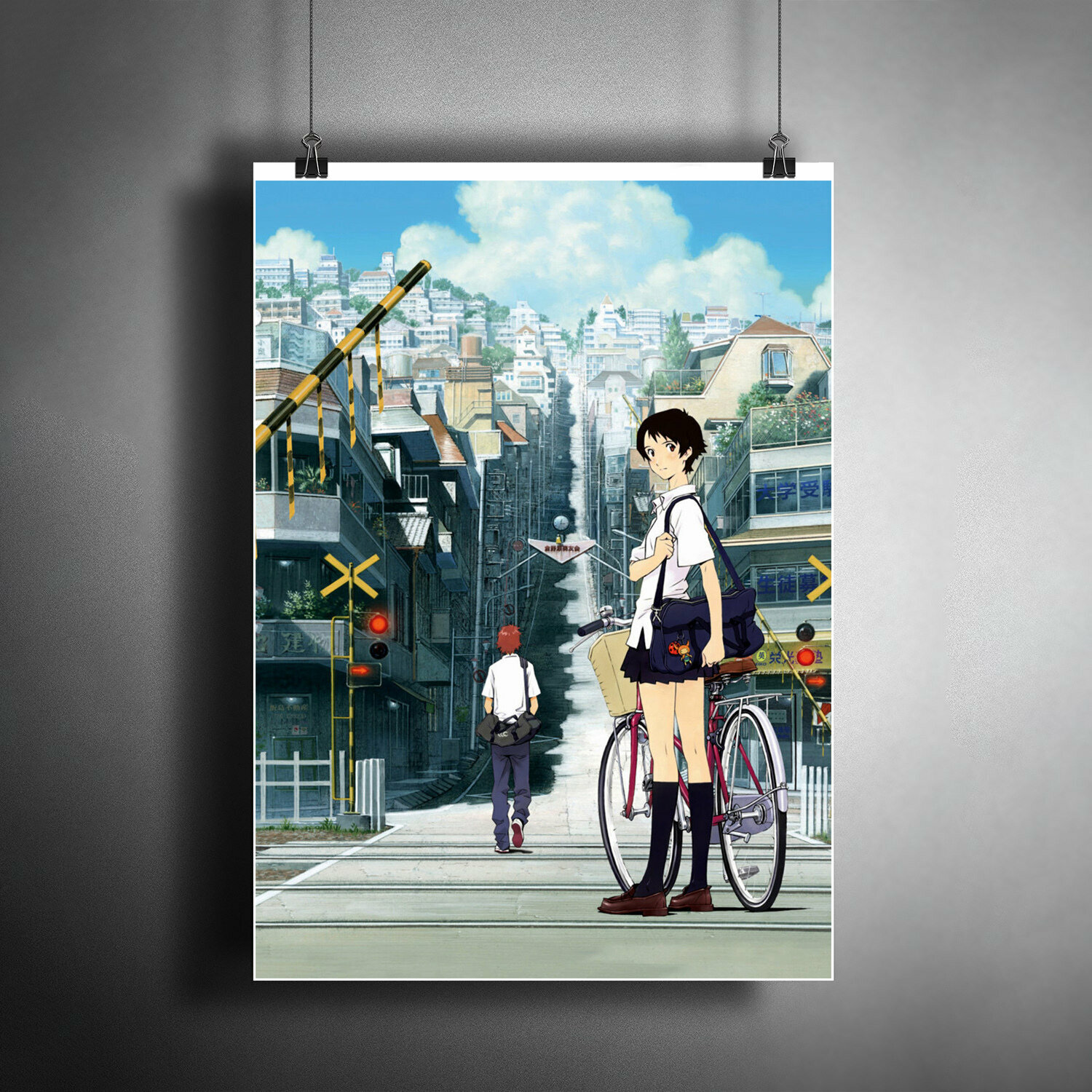 Постер плакат для интерьера "Аниме: Девочка, покорившая время. The Girl Who Leapt Through Time" / A3 (297 x 420 мм)