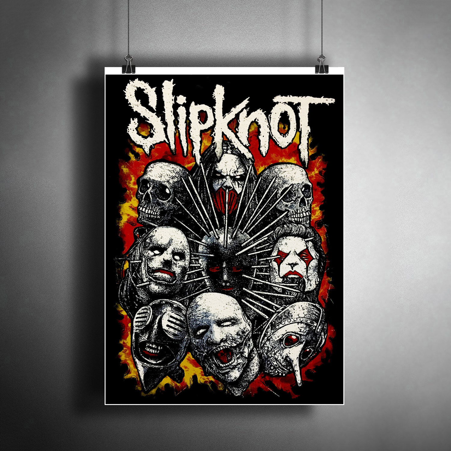 Постер для интерьера: Слипкнот (Slipknot)/ A3 (297x420 мм)