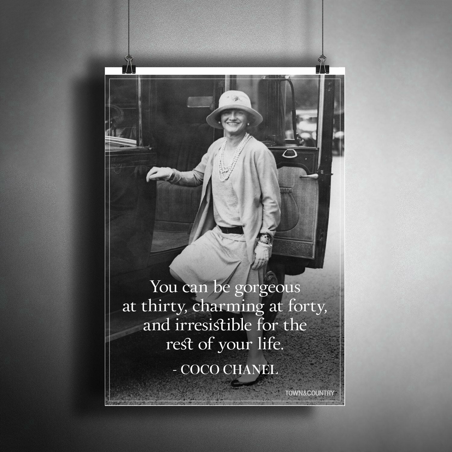 Постер для интерьера: Коко Шанель / А3 (297 x 420 мм)