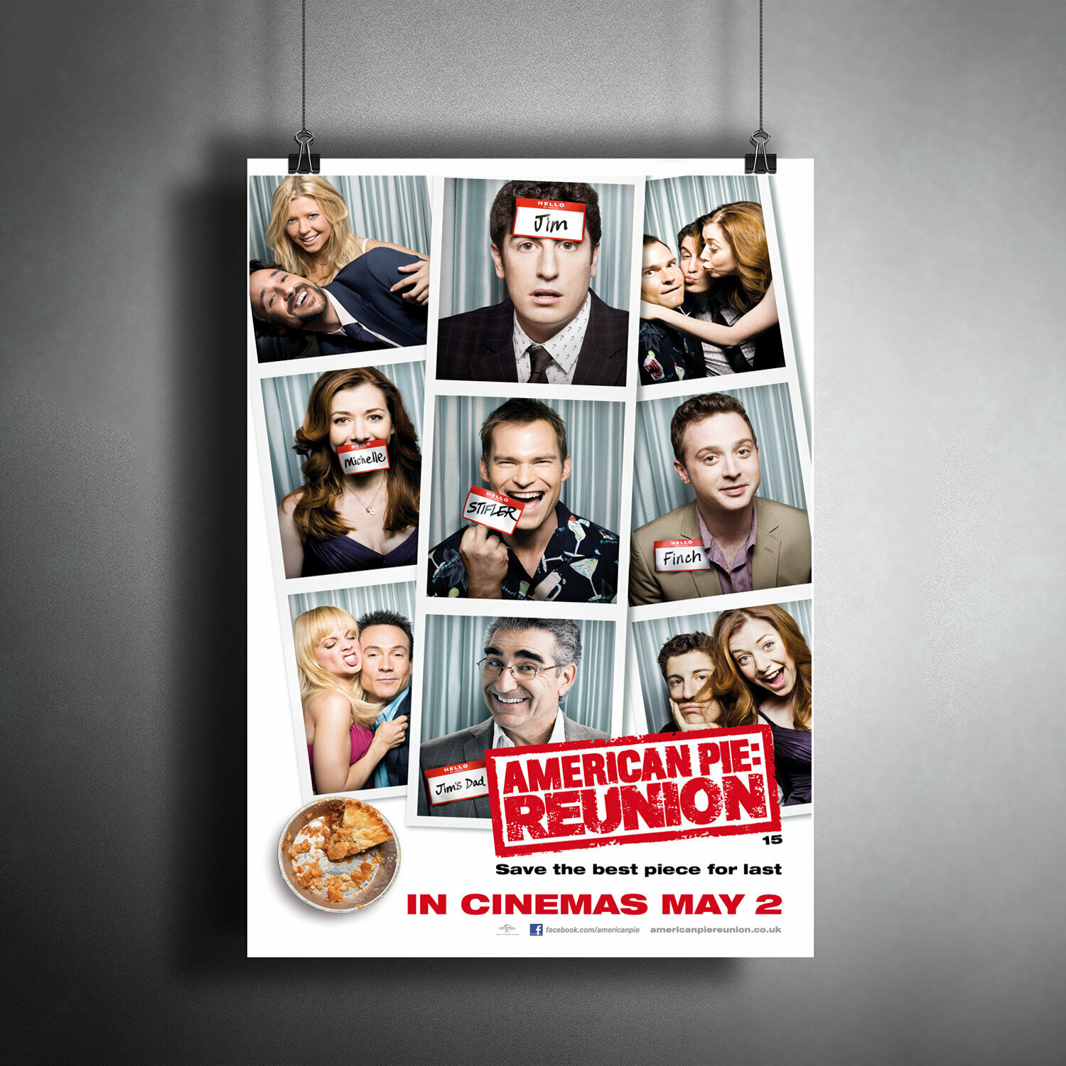 Постер плакат для интерьера "Американский пирог: Все в сборе. Комедия American Reunion" / A3 (297 x 420 мм)
