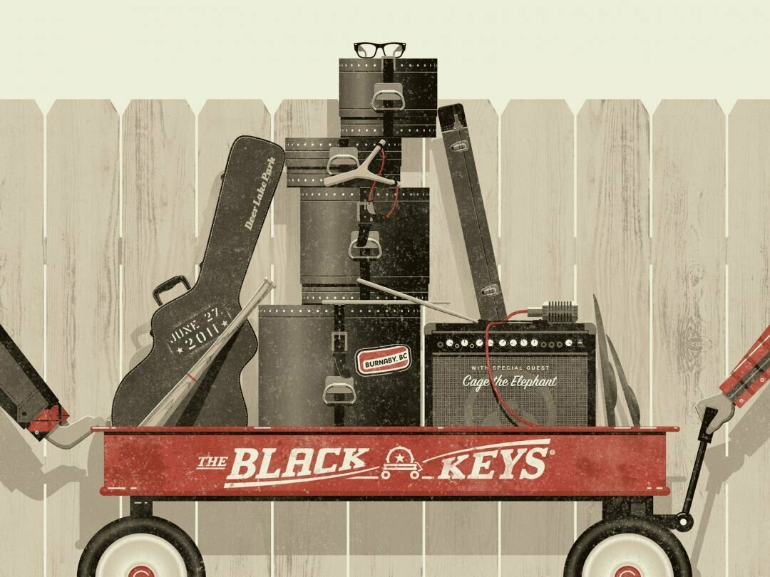 Плакат, постер The Black Keys. Блэк Кейс на бумаге, размер 21х30см