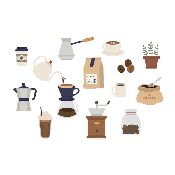 Наклейки и стикеры Искусство кофе