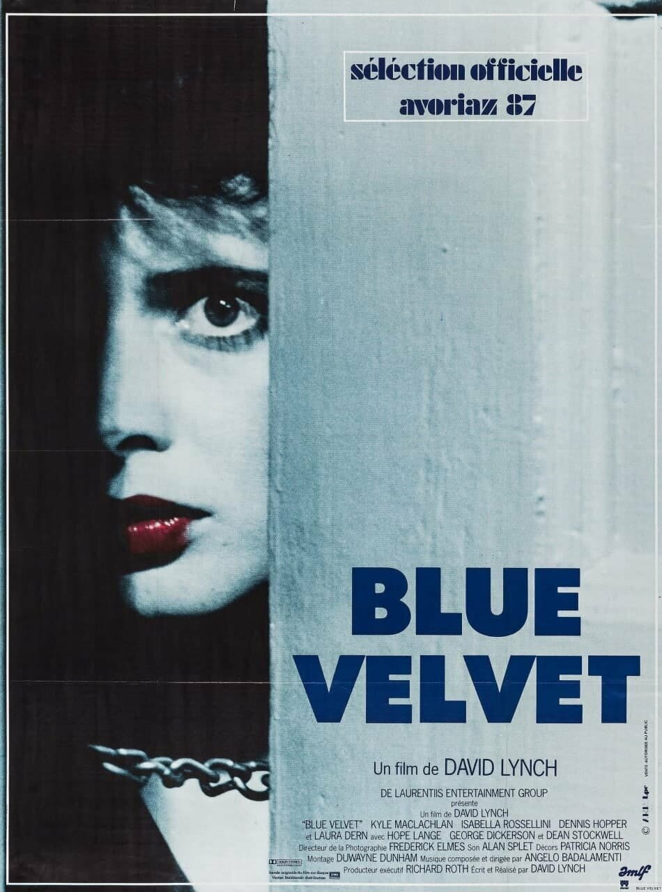 Плакат, постер Синий бархат (Blue Velvet, 1986г) на бумаге, размер 21х30см