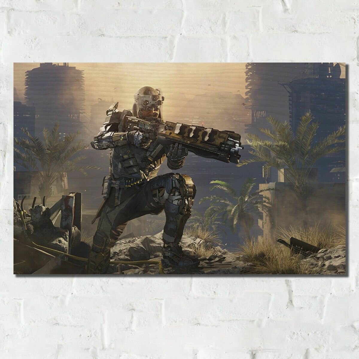 Картина интерьерная на дереве Call Of Duty Black Ops 3 - 15066