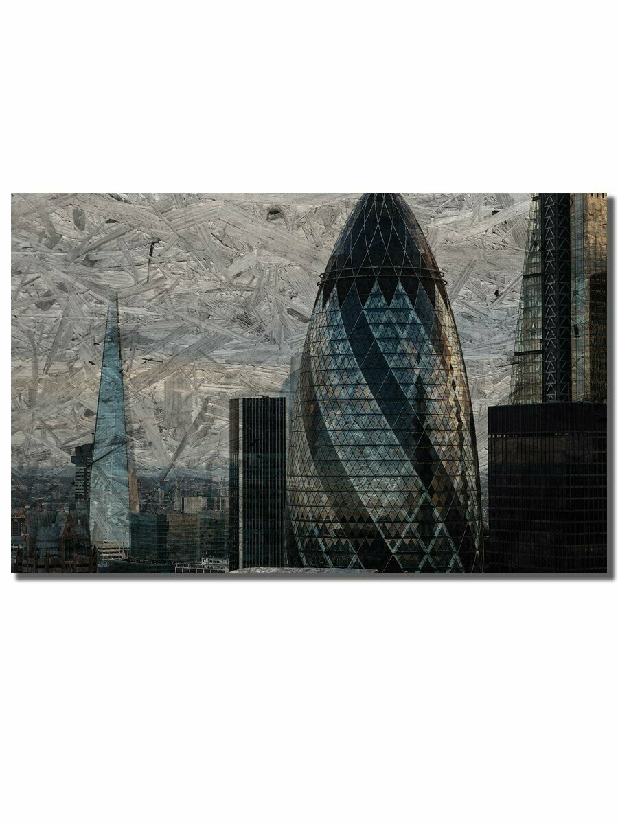 Картина интерьерная на рельефной доске, рисунок Достопримечательности - 4655 Г