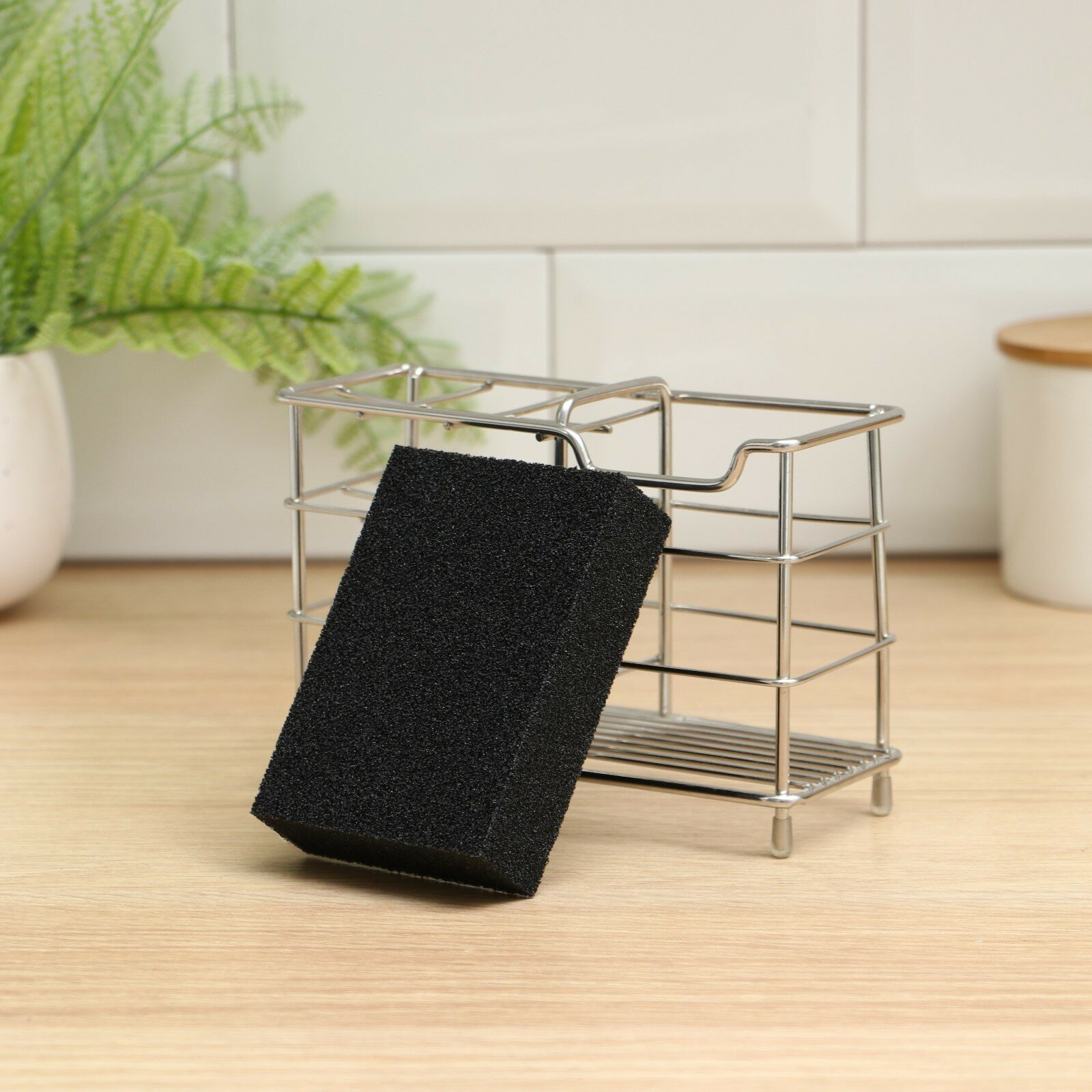 Губка чистящая «Чудо-губка», 10.5×7×2.5 см, усиленная